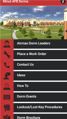 Minot AFB Dorms App